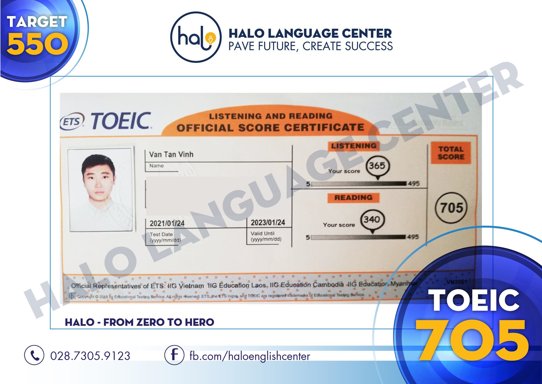Khóa học luyện thi TOEIC 750+ Cam Kết Đầu ra - Halo English Center