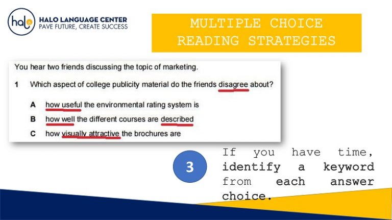 IELTS Reading - Multiple Choice - Halo English Center