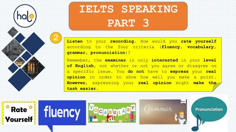 IELTS Speaking Part 3 - Halo English Center